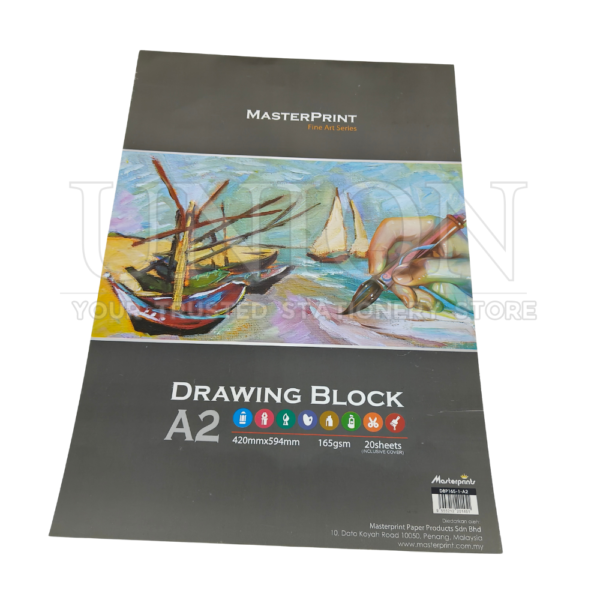 Masterprint A2 Drawing Block 165gsm – Union Stationery